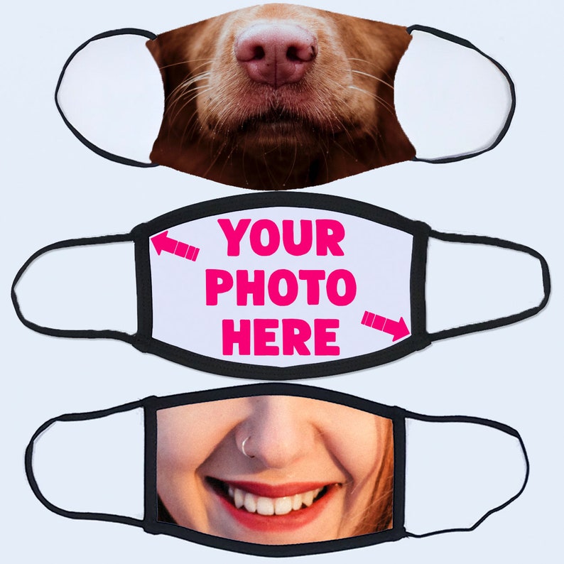 Your Photo to Face Mask. Personalised Custom Face Covering. - Etsy UK