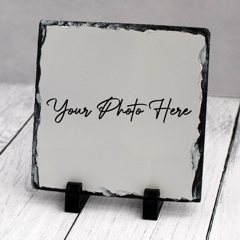 Personalised Photo Slate Custom Rock Slate Tile Picture - Etsy UK