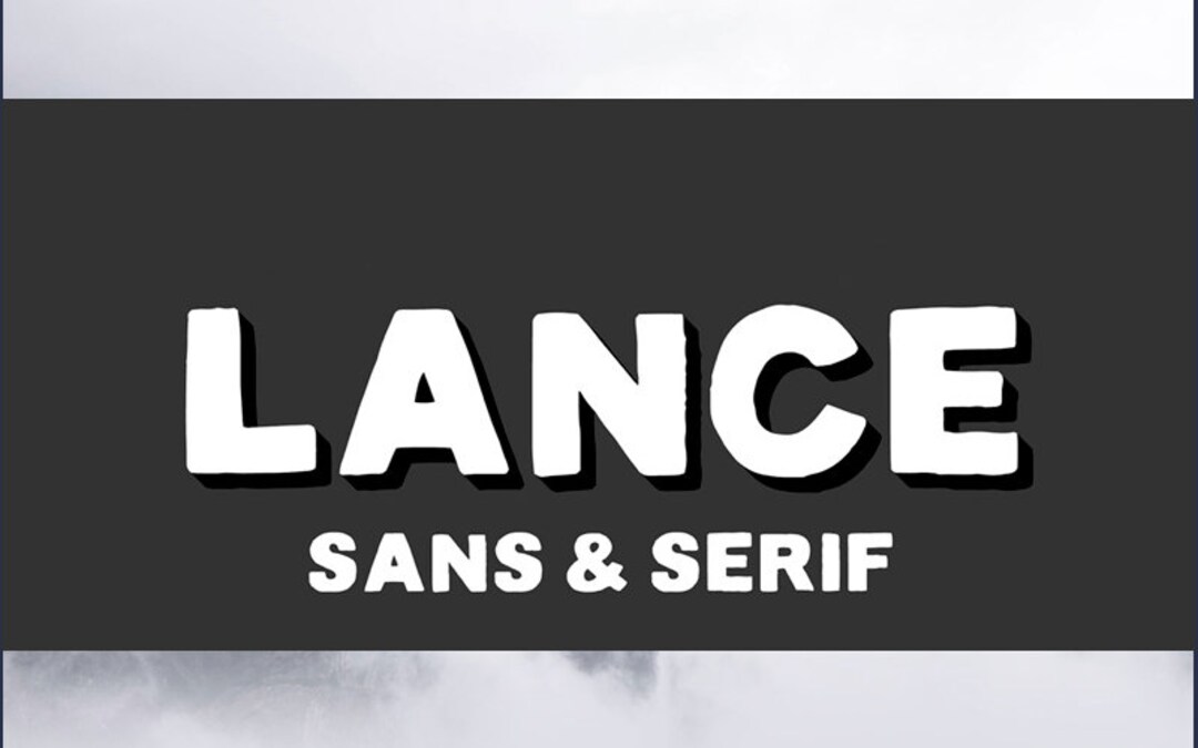 Lance-hand-drawn Serif Font With Extras, Modern Font, Boho Font ...