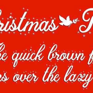 Christmas Font Bundle, Christmas Fonts, Cute Winter Fonts, Font Bundle ...