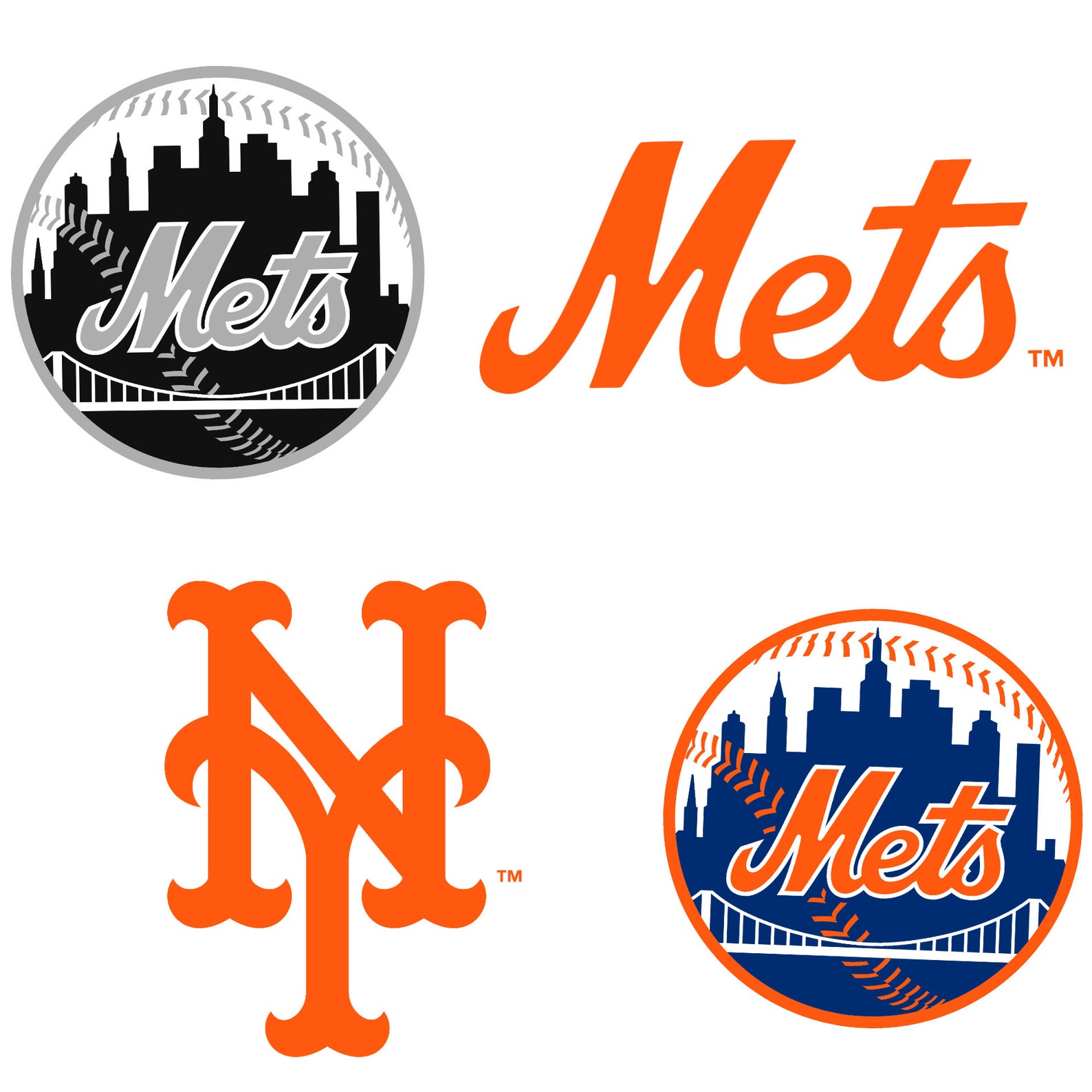 New York Mets Logo MLB Baseball SVG cut file for cricut files | Etsy