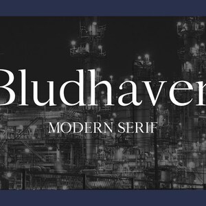 Bludhaven-hand-drawn Serif Font With Extras, Modern Font, Boho Font ...