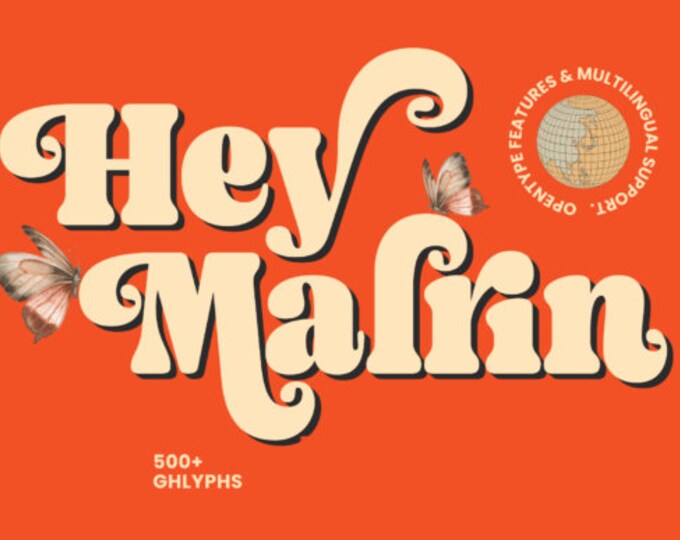 Groovy Font Retro Groovy Font Groovy Script Font Groovy 70s Font Happie ...