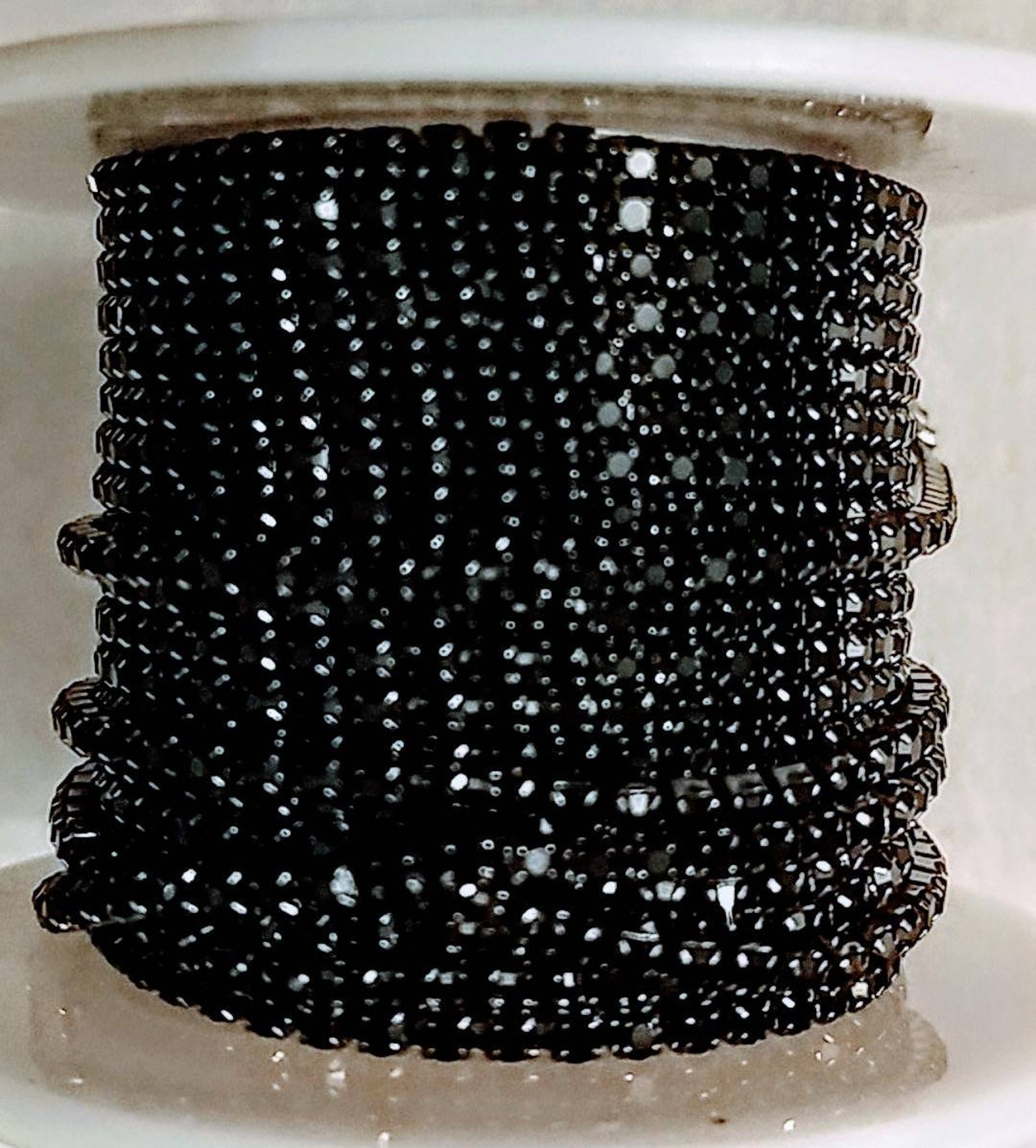 SS6 3 Yard Metal Black Crystal Rhinestone Gunmetal Banding - Etsy