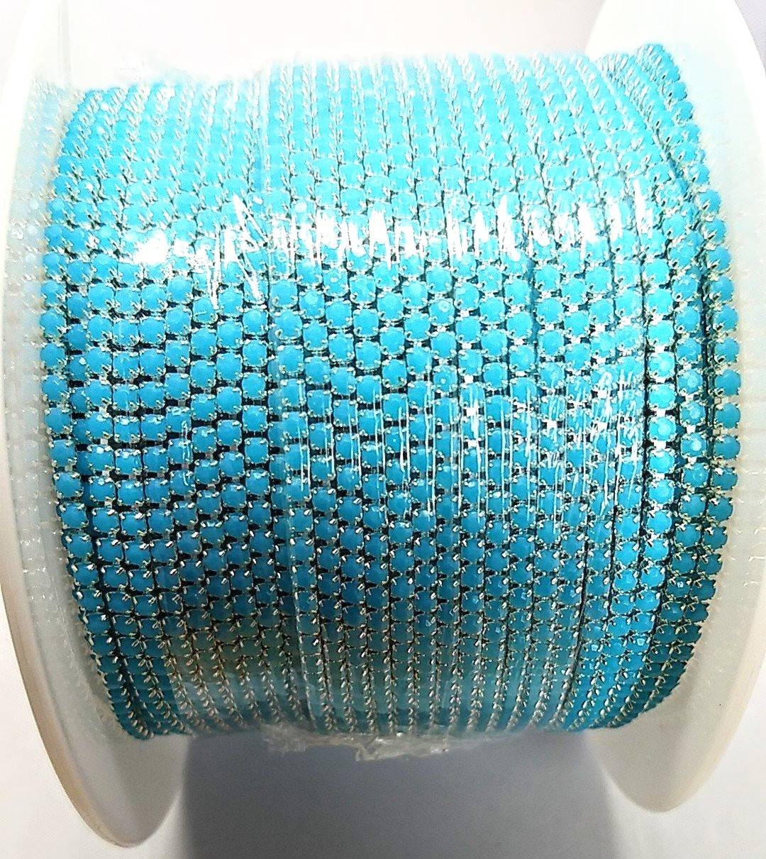 SS6 3 Yard Metal Rhinestone Silver Banding Trim Beading Beads | Etsy