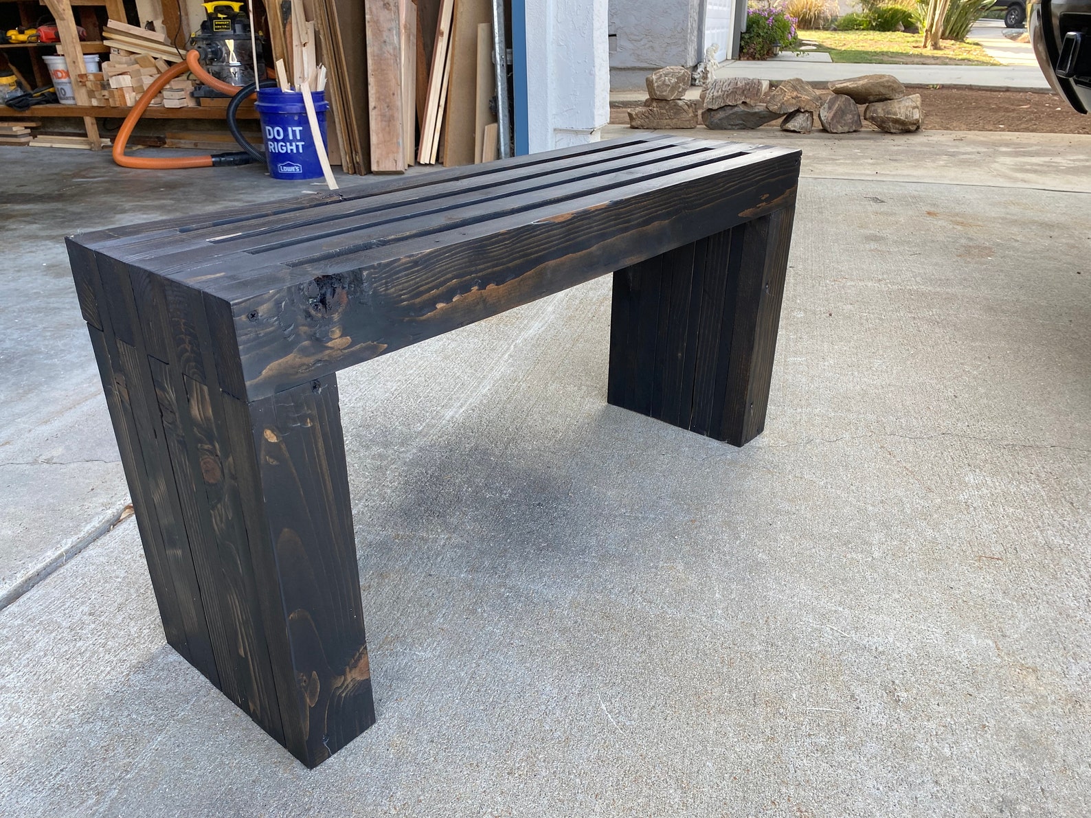 Custom Wood Bench, Patio Bench, Hallway Bench - Etsy