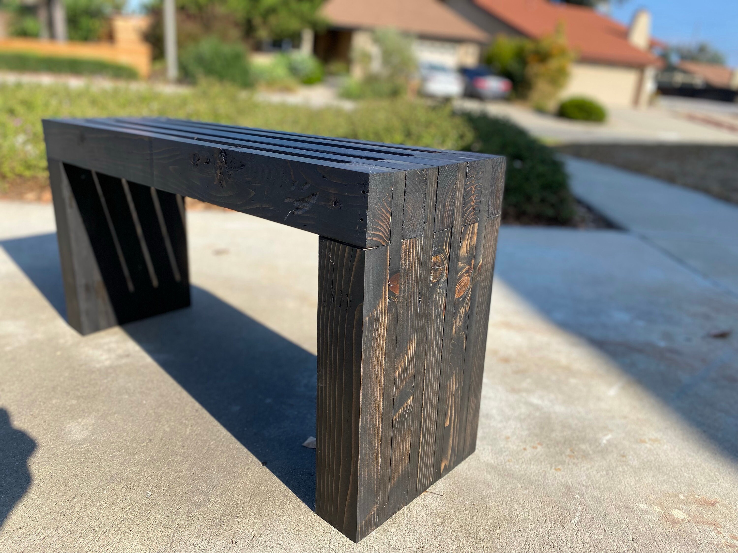 Custom Wood Bench, Patio Bench, Hallway Bench - Etsy