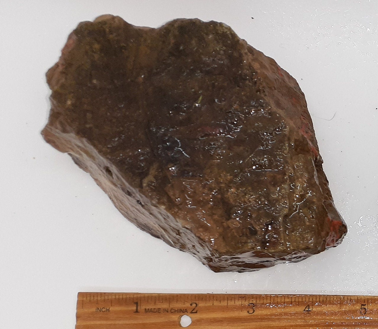 Morocco Seam Agate Uncut Lapidary Rough, 2 Lb 6.5 Oz Piece, 5 X 3 X 2 ...