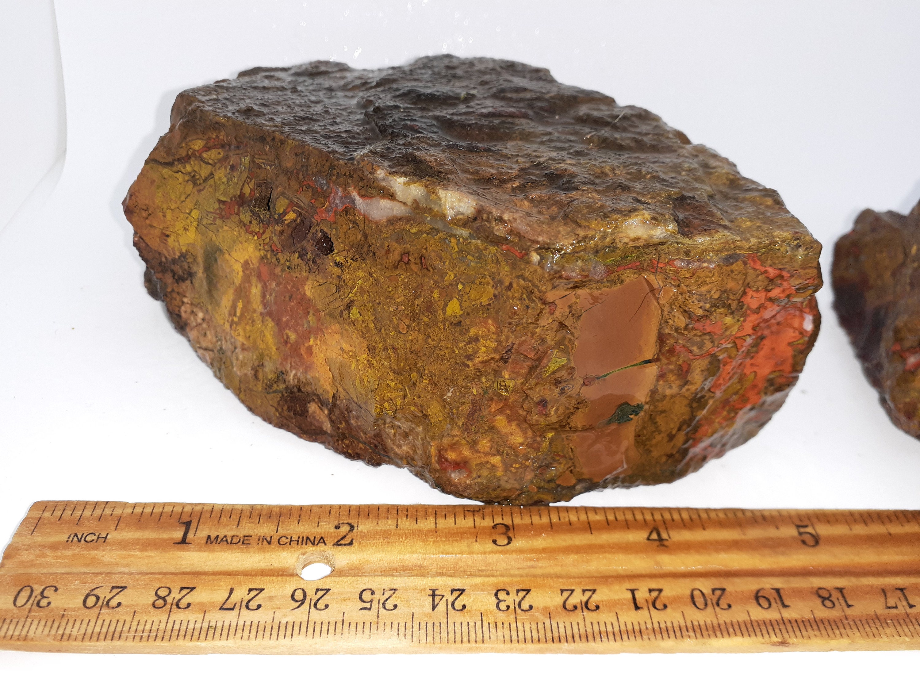 Morocco Seam Agate Uncut Lapidary Rough, 2 Lb 6.5 Oz Piece, 5 X 3 X 2 ...