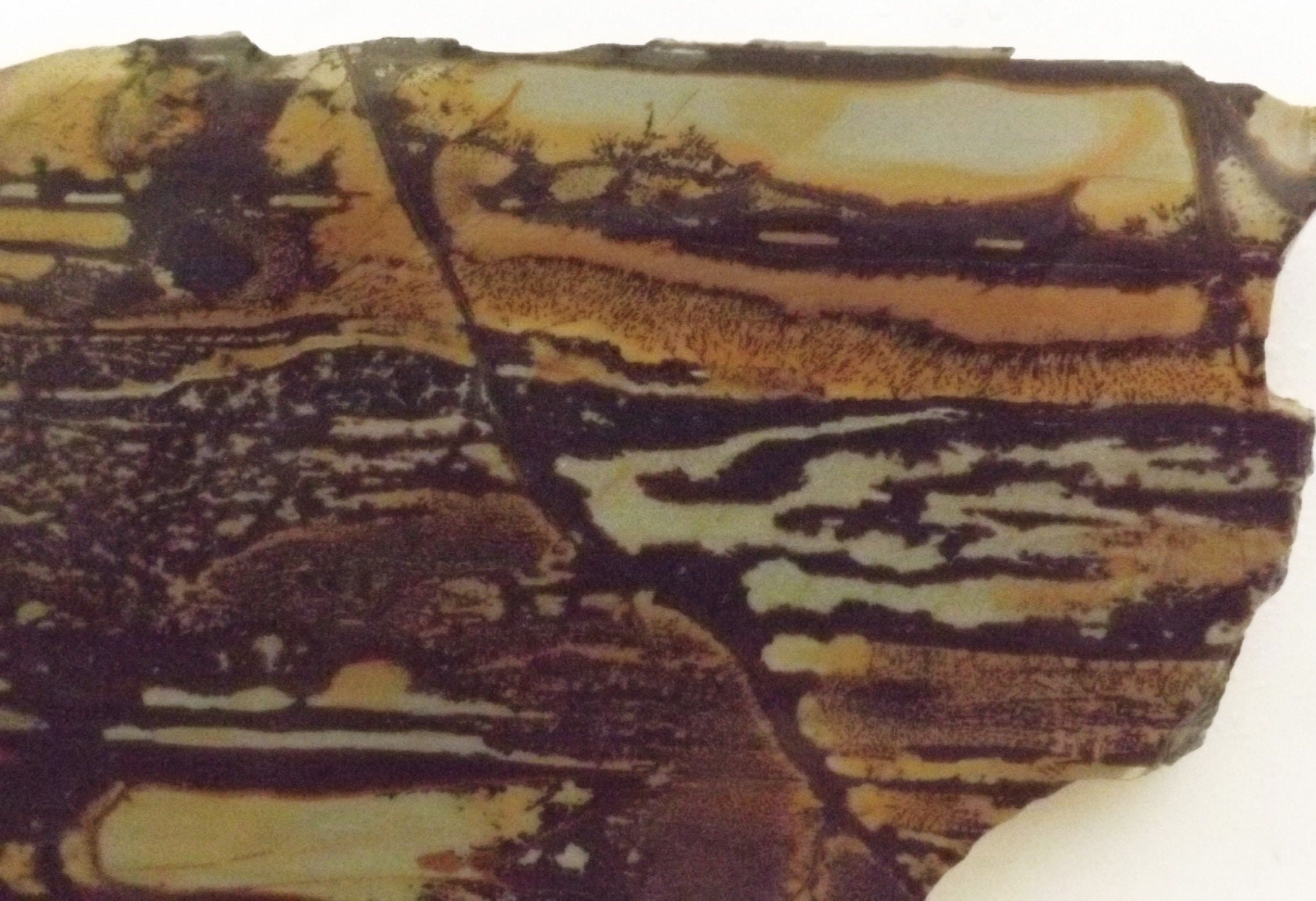 Indian Paint Stone Unpolished Lapidary Slab From Death Valley Great ...