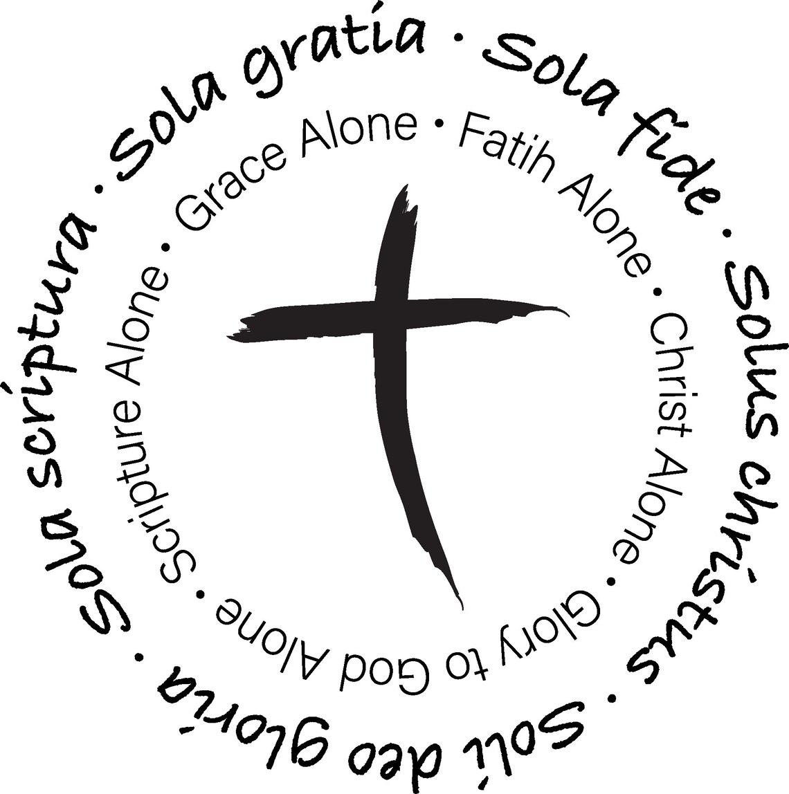 Five Solas SVG / Reformed SVG - Etsy