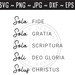 Five Solas SVG / Reformed SVG / Sola Scriptura / Sola Fide / Sola ...