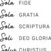 Five Solas SVG / Reformed SVG / Sola Scriptura / Sola Fide / Sola ...