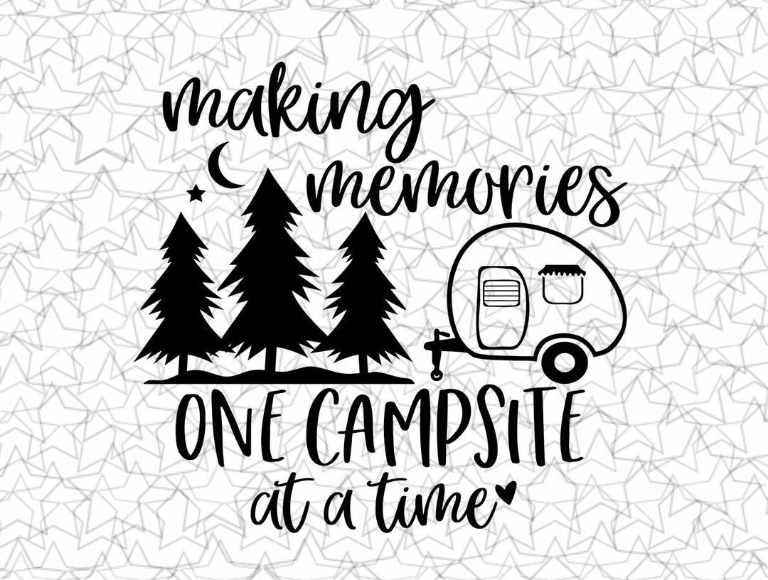 Making Memories Decal Vinyl Sticker Tattoo Loving Camping for Camper RV ...