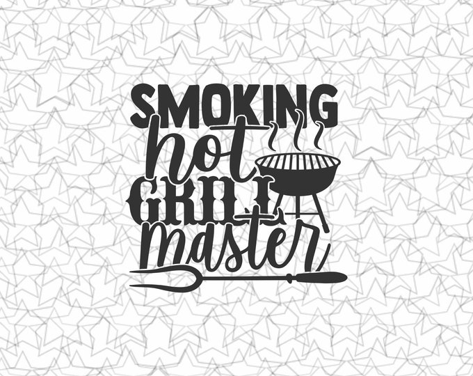 Smoking Hot Grill Master Grill Decal Grilling Sticker for Smoker ...