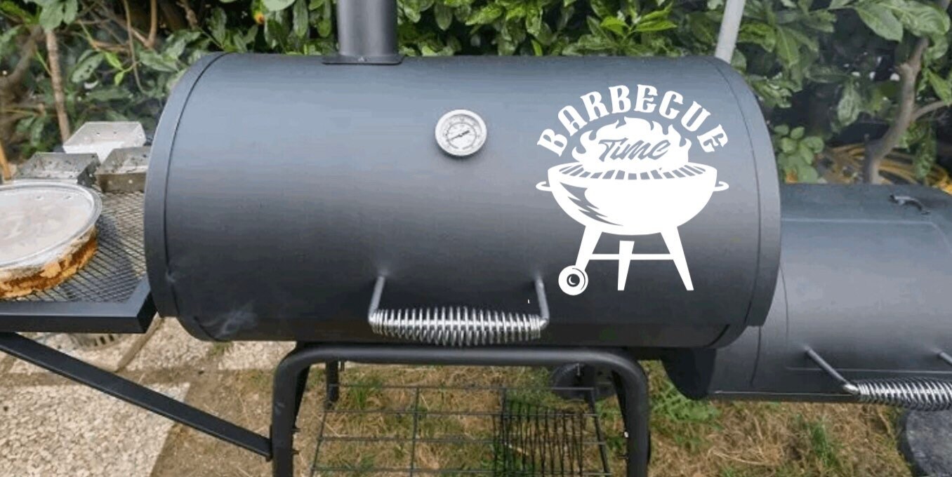 Barbecue Time Outdoor Grill Decal Grilling Sticker for Smoker | Etsy
