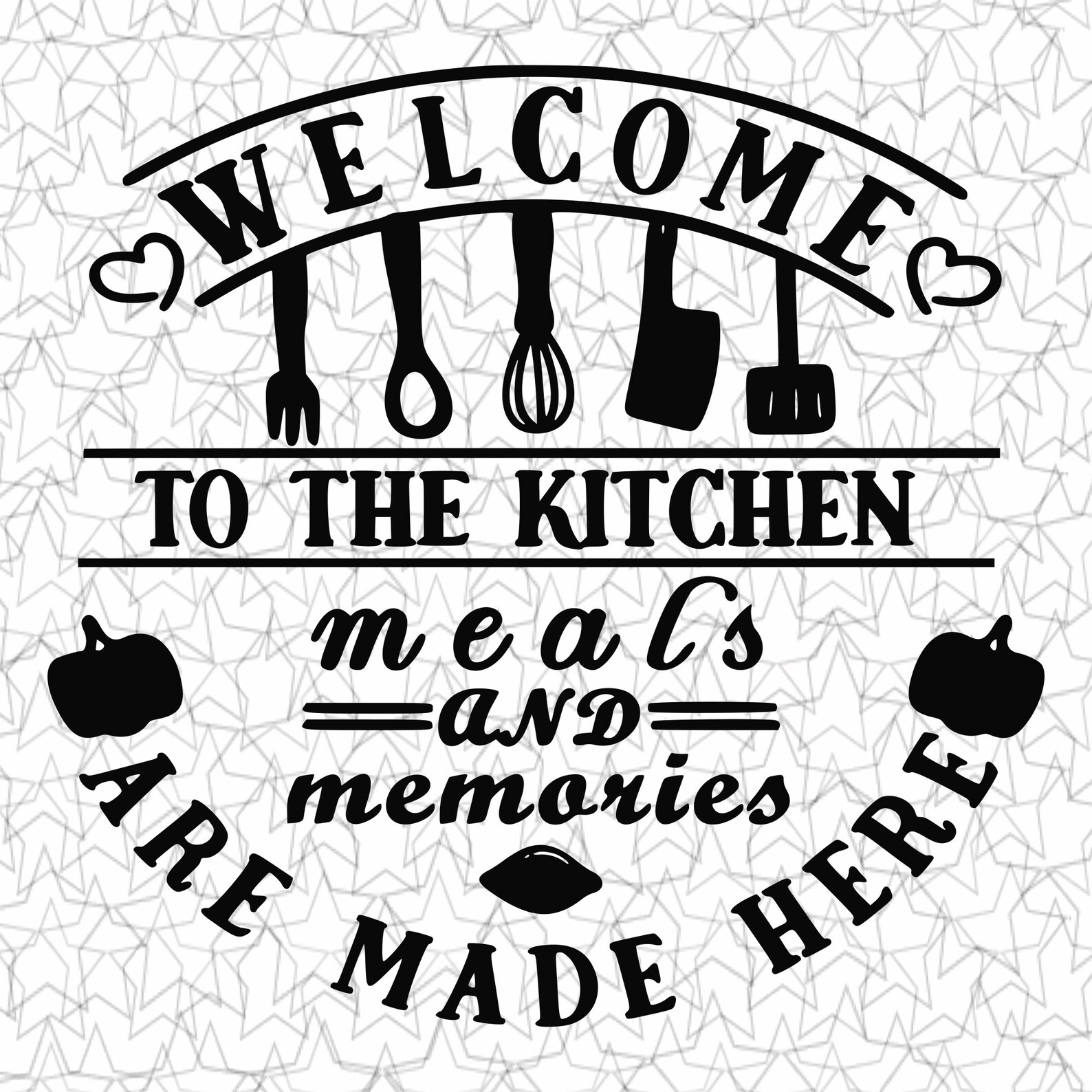 Welcome to the Kitchen Meals and Memories Decal Sticker Wall - Etsy