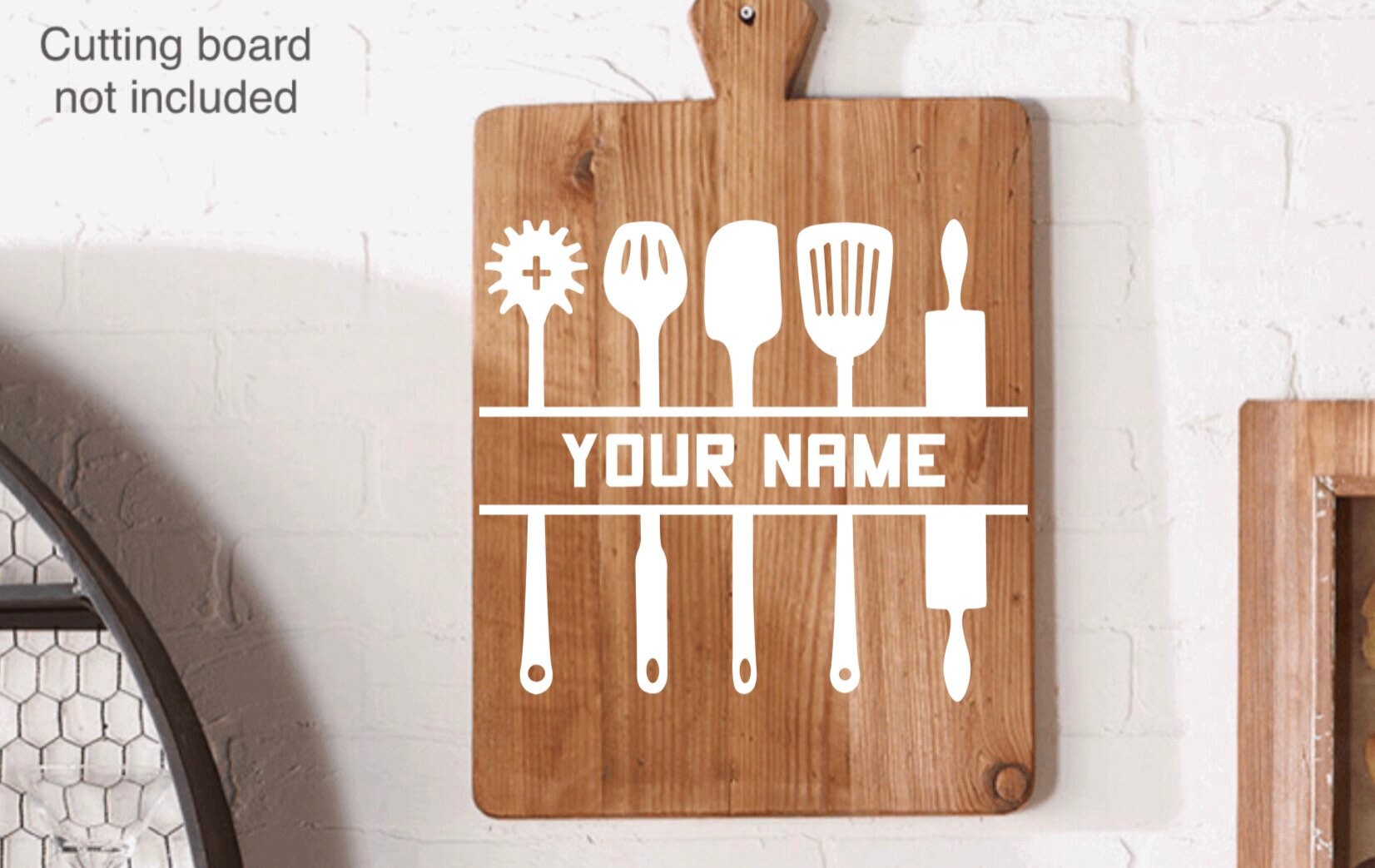 Personalized Kitchen Cook Cutting Board Kitchen Utensils | Etsy