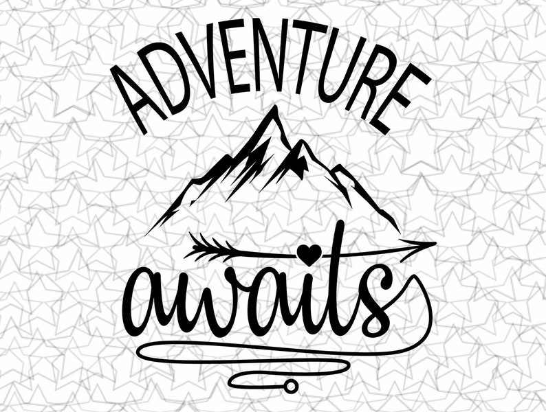 Adventure Awaits Decal Vinyl Sticker Tattoo Loving Camping for | Etsy