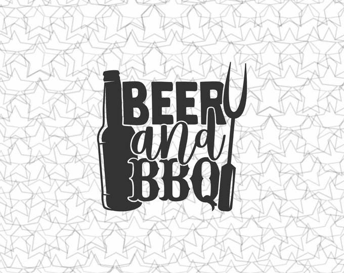 Beer and Bbq Grill Decal Grilling Sticker for Smoker Cooking Grill ...