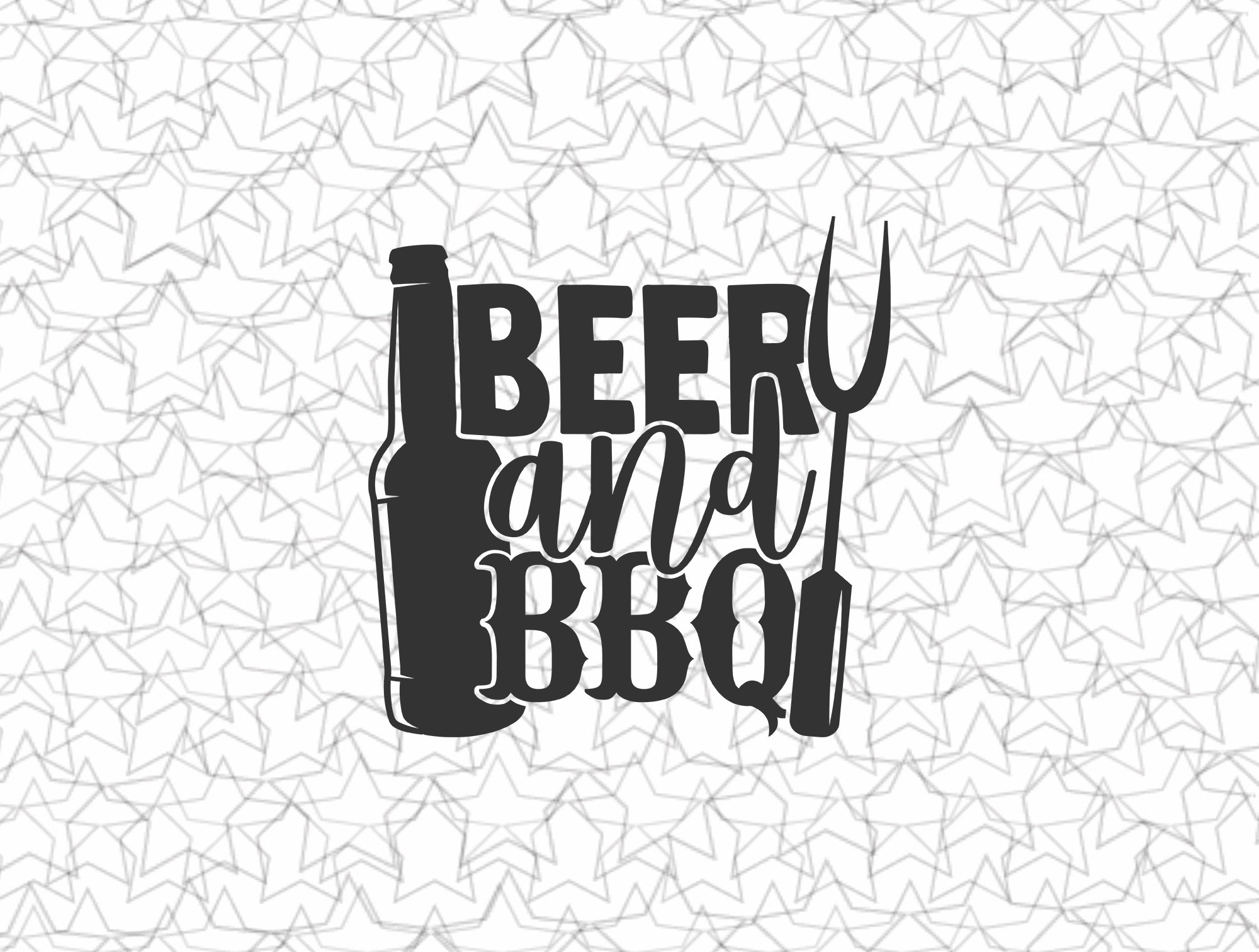 Beer and Bbq Grill Decal Grilling Sticker for Smoker Cooking Grill ...
