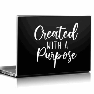 Created With A Purpose Inspirational Wall Decal Vinyl Sticker Tattoo ...