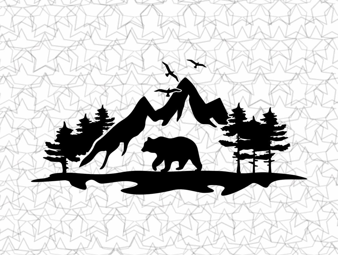 Bear Hunter Decal Vinyl Sticker Tattoo Loving Camping for Camper RV ...