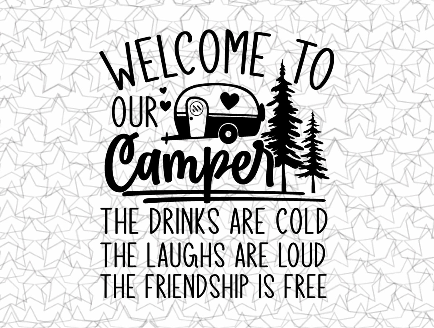 beer gifts RV camper door decal the drinks are cold camping gifts ...