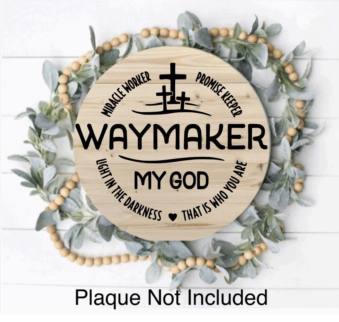 Way Maker Christian Decal Sticker Art Tattoo Way Maker -elevation ...