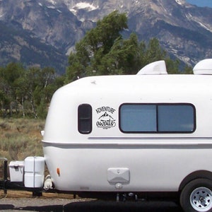 Adventure Awaits Decal Vinyl Sticker Tattoo Loving Camping for Camper ...