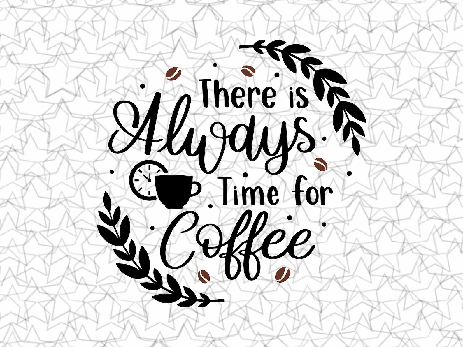 There is Always Time for Coffee Wall Decal Vinyl for Coffee - Etsy