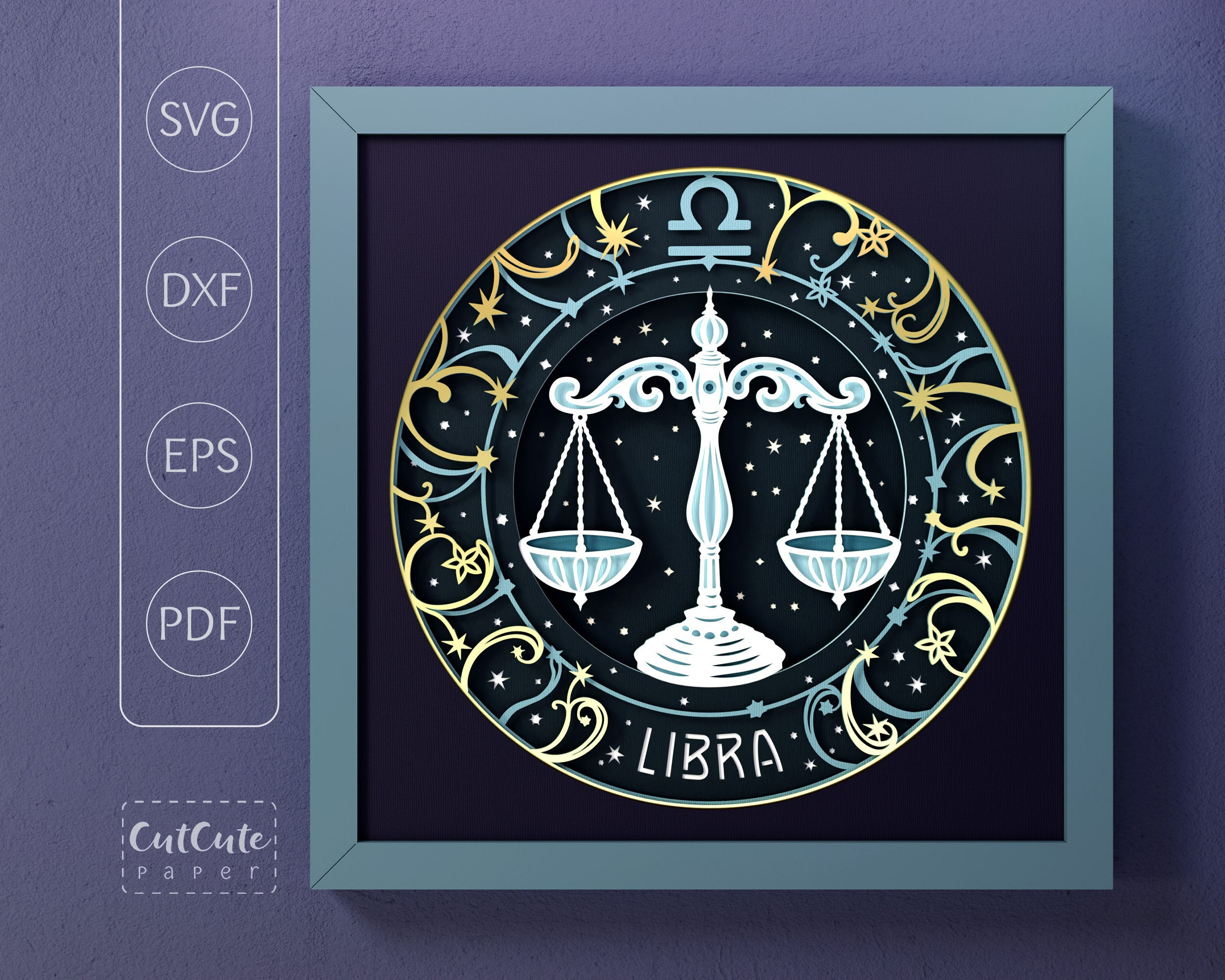 3d Libra Scale Zodiac Libra The Scales Lite 3D Print Model In Pendants
