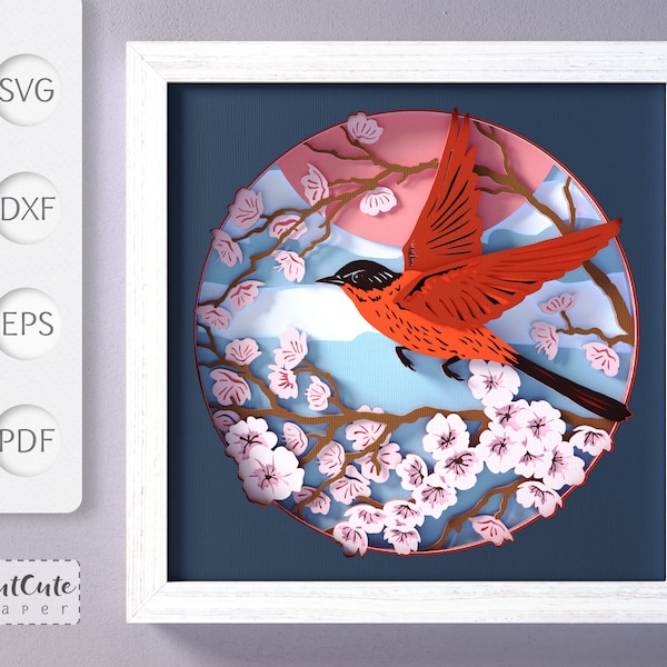 3d Paper Birds - Etsy