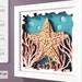 Starfish Shadow Box SVG Template 3D SVG Sea Life Sadowbox - Etsy Canada
