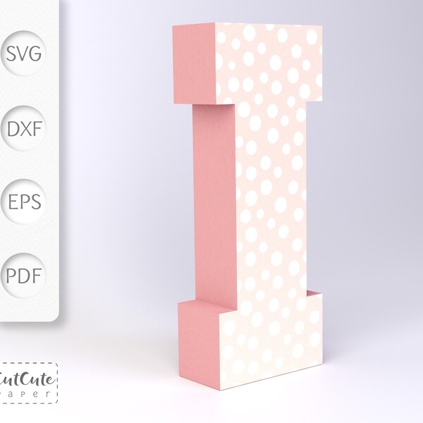 3d Letter I Svg - Etsy