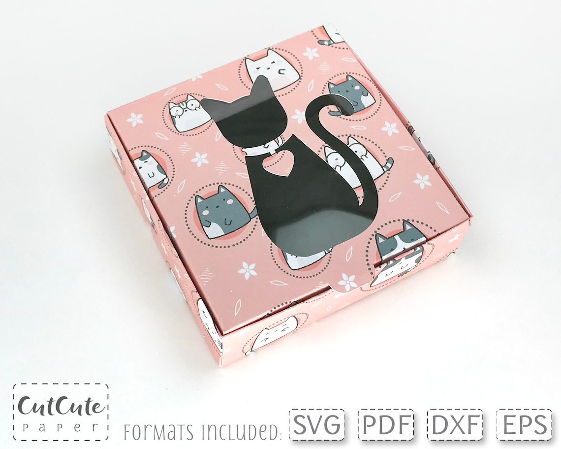Cat Window Box Template Cat Treats Box Pet Accessories - Etsy