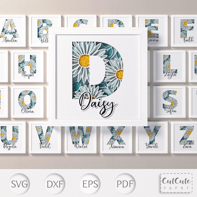 Letters for Shadow Box - Etsy UK