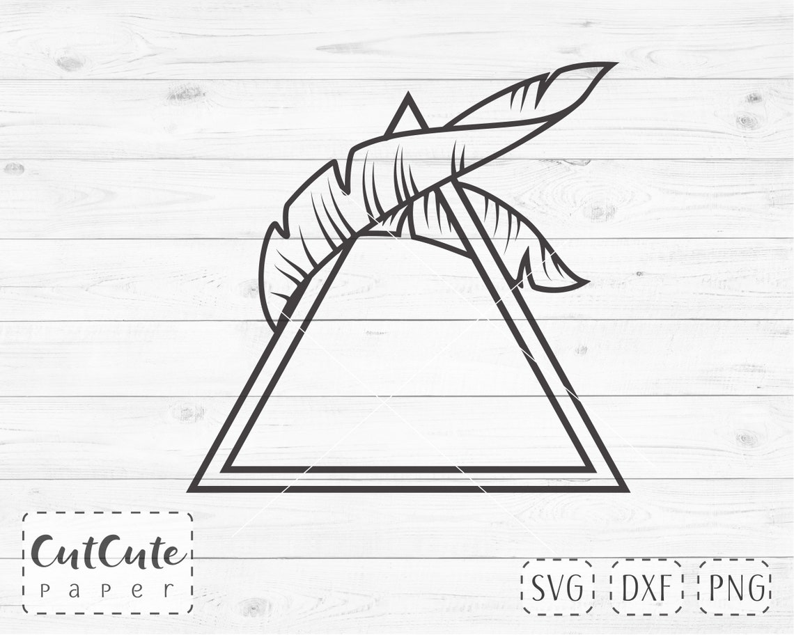Tropical Frame SVG Triangle Frame Svg Cricut Cut File - Etsy UK