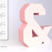 3D Alphabet Letters SVG Templates: Cardstock for Cricut, Silhouette ...