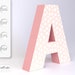 3D Letter A SVG Template: Cardstock Alphabet for Cricut (PDF Tutorial ...