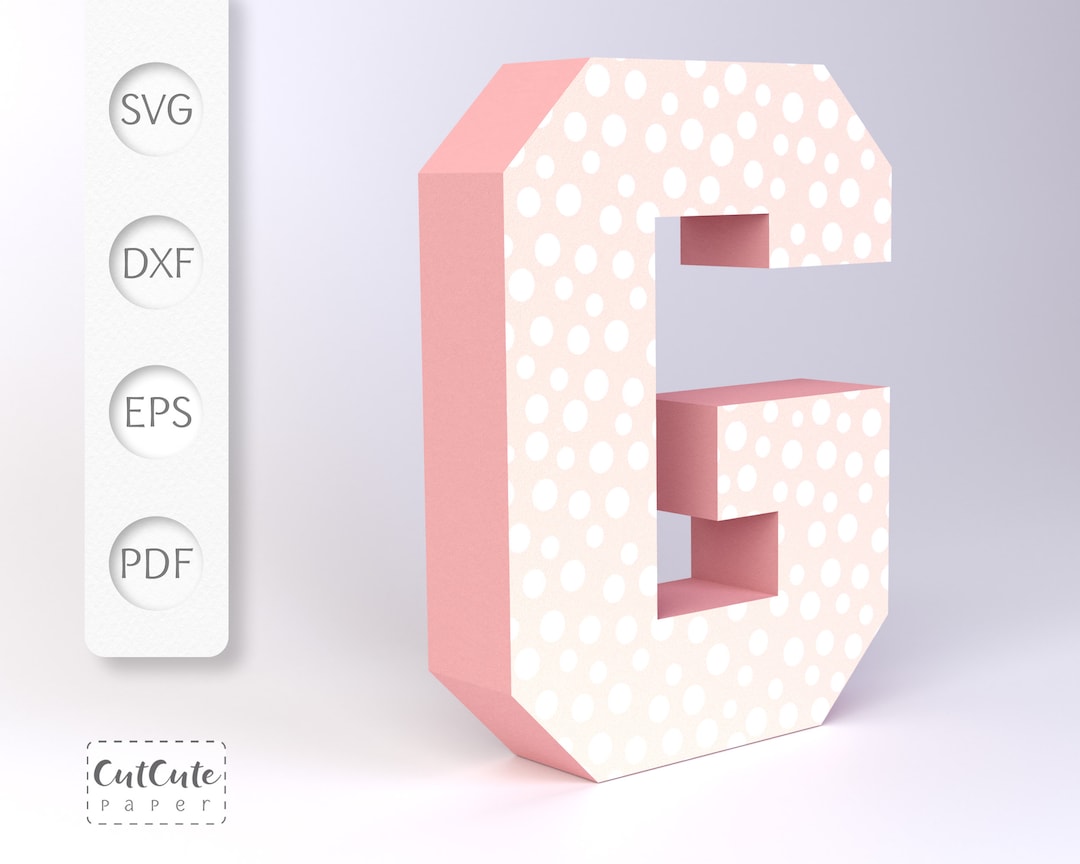 3D Letter G SVG Template: Cardstock Letters for Cricut (PDF Tutorial ...