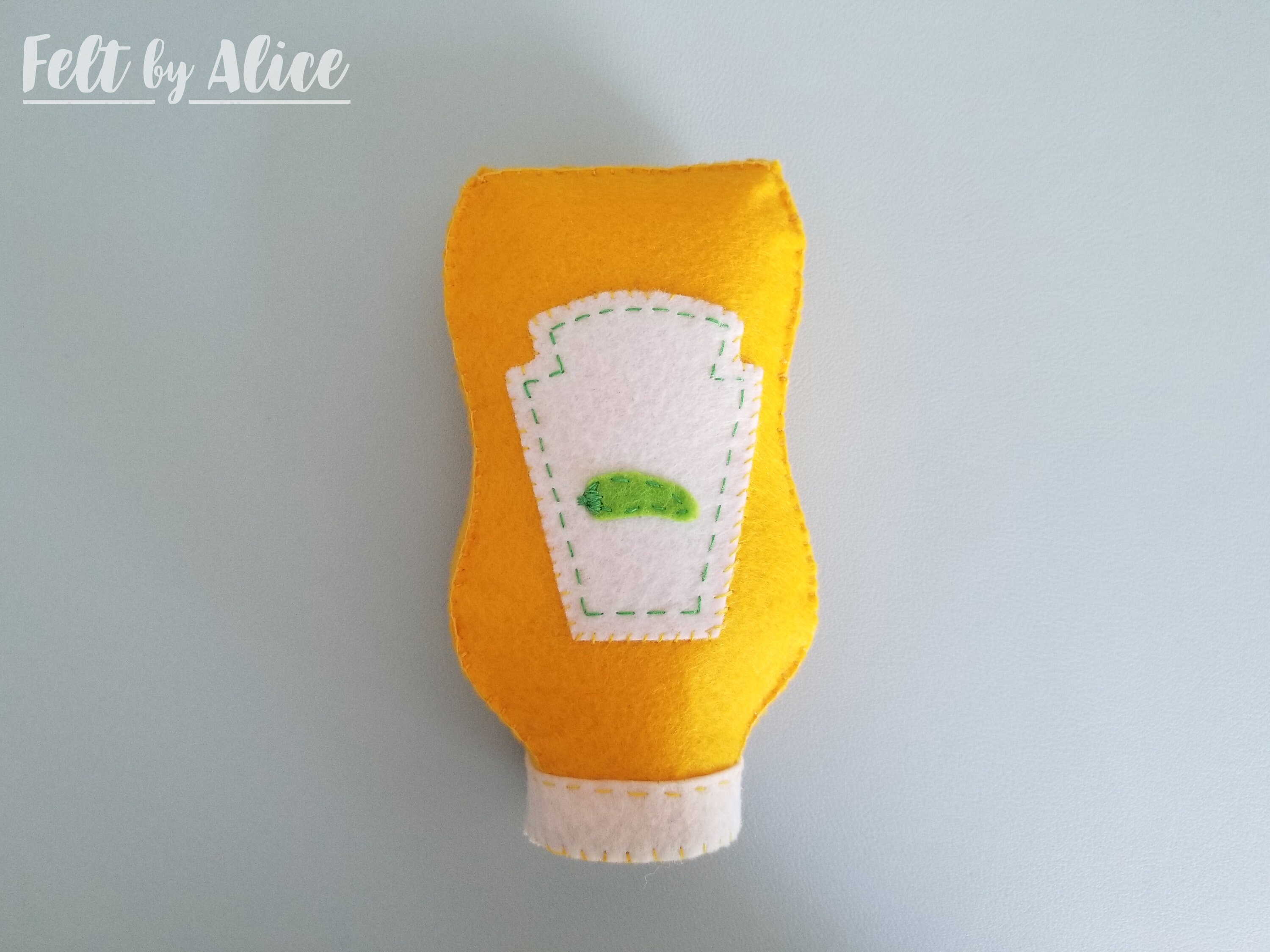Felt Mustard Pattern Download, Digital Downloadable Food Pattern ...