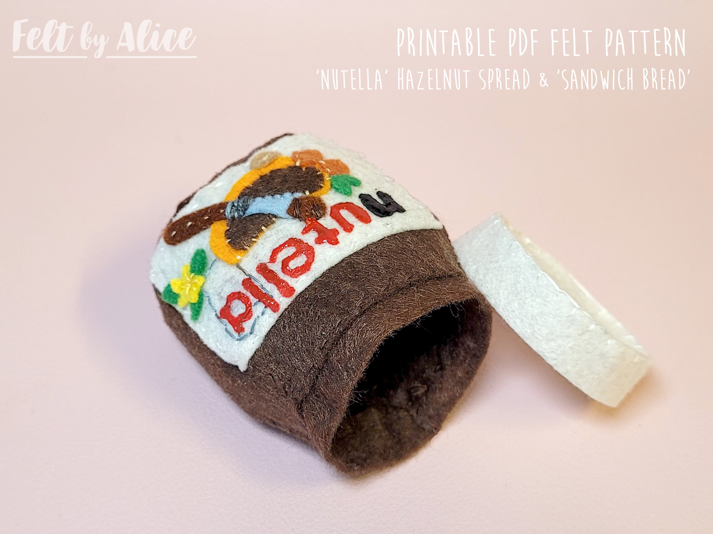 Felt Nutella Making Digital Pattern Downloadable, Felt Food Making ...