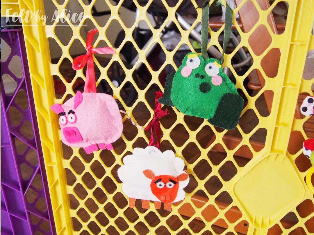 Felt Animal Baby Toy Making Pattern, DADA Book Animals, DADA Felt Pig ...