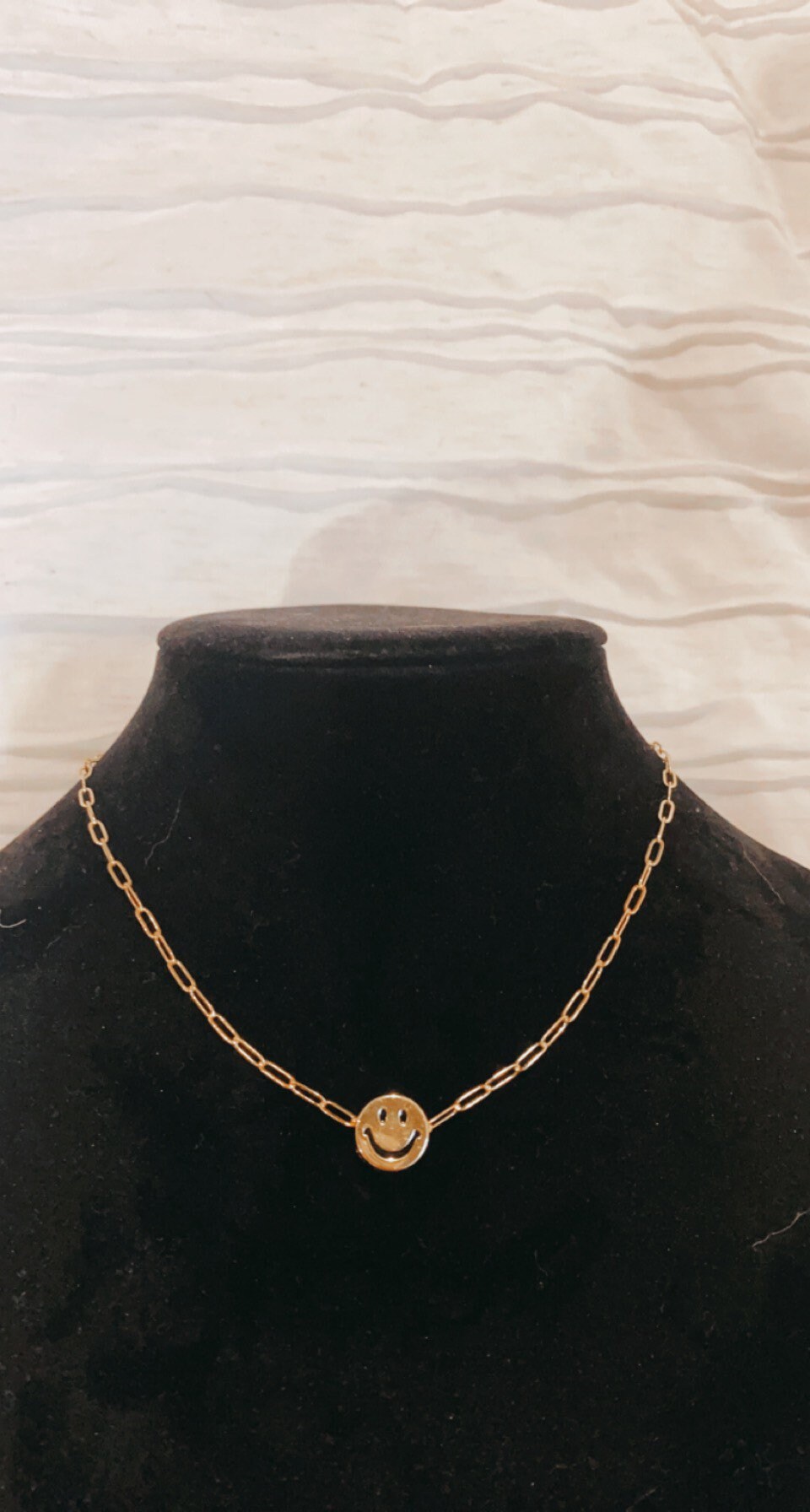 Gold Smiley Gesicht Paperclip Halskette| Happy Face Halskette ...