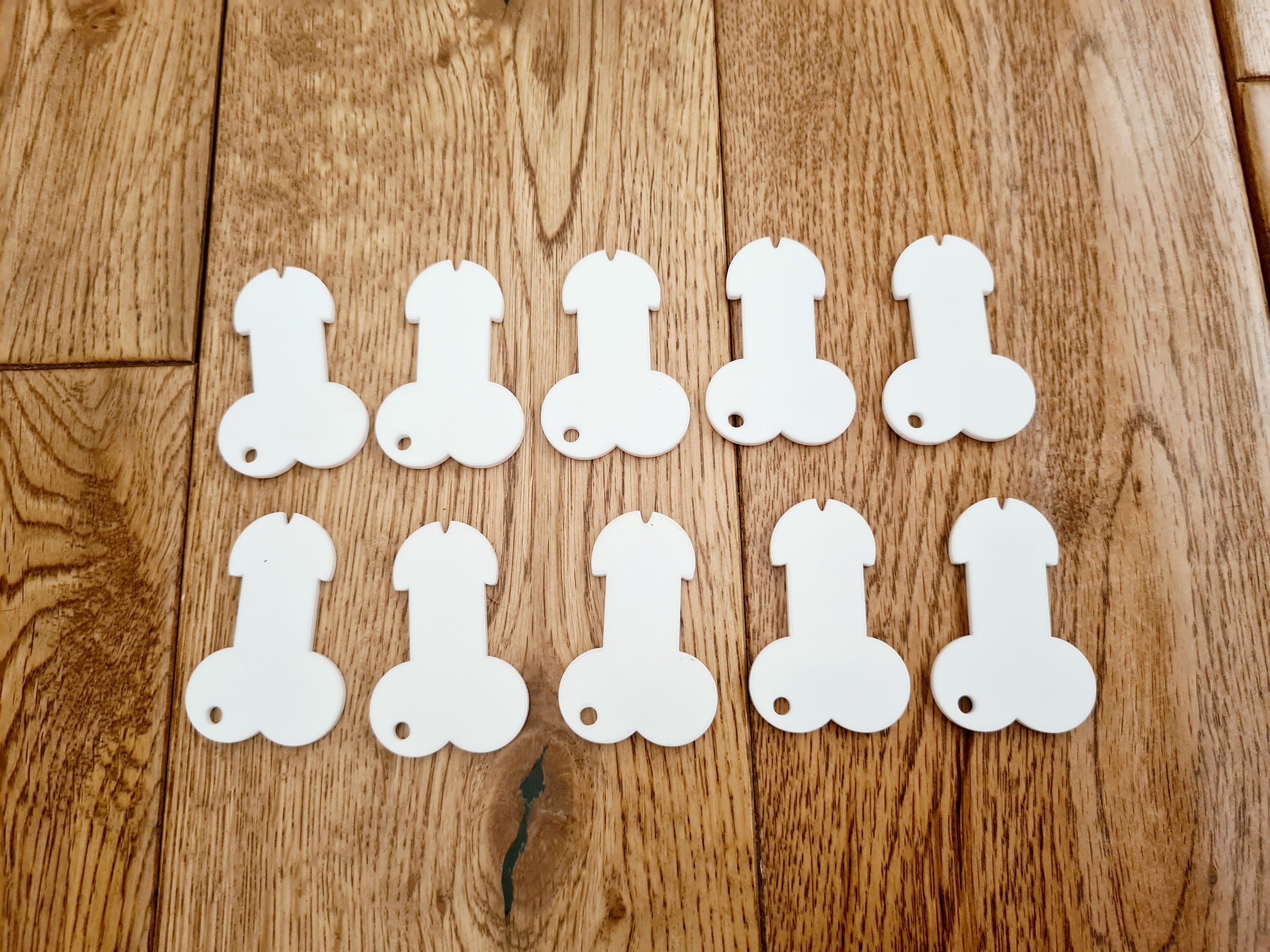 Blank Acrylic Willy Shaped Trolley Token Keyring - Etsy UK