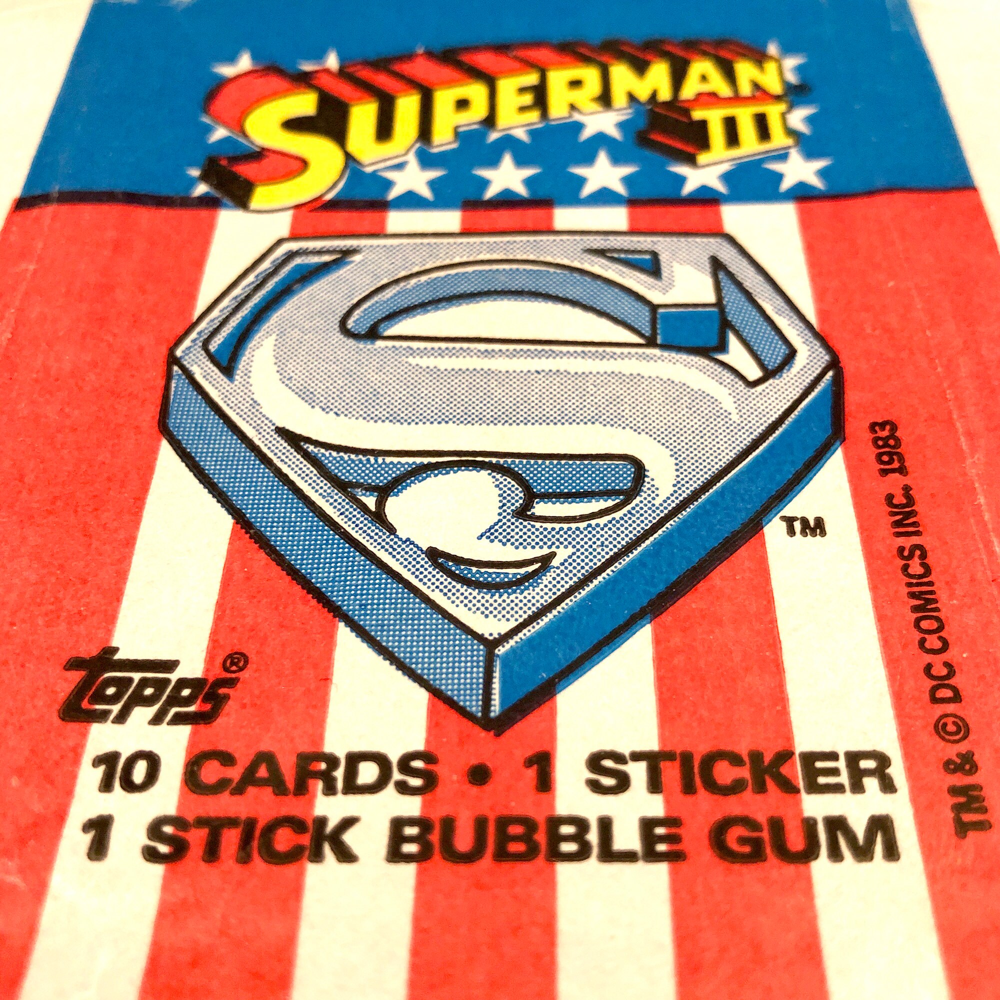 Superman III: Trading Card Wax Wrapper - Etsy
