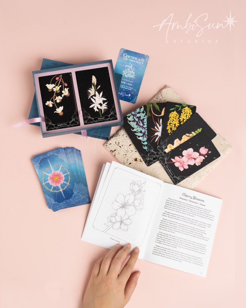 A Little Rain Botanical Oracle Deck - Etsy