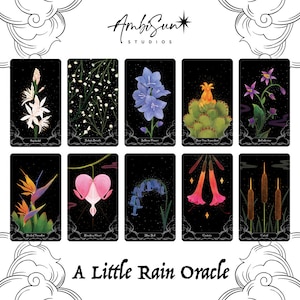 A Little Rain Botanical Oracle Deck - Etsy