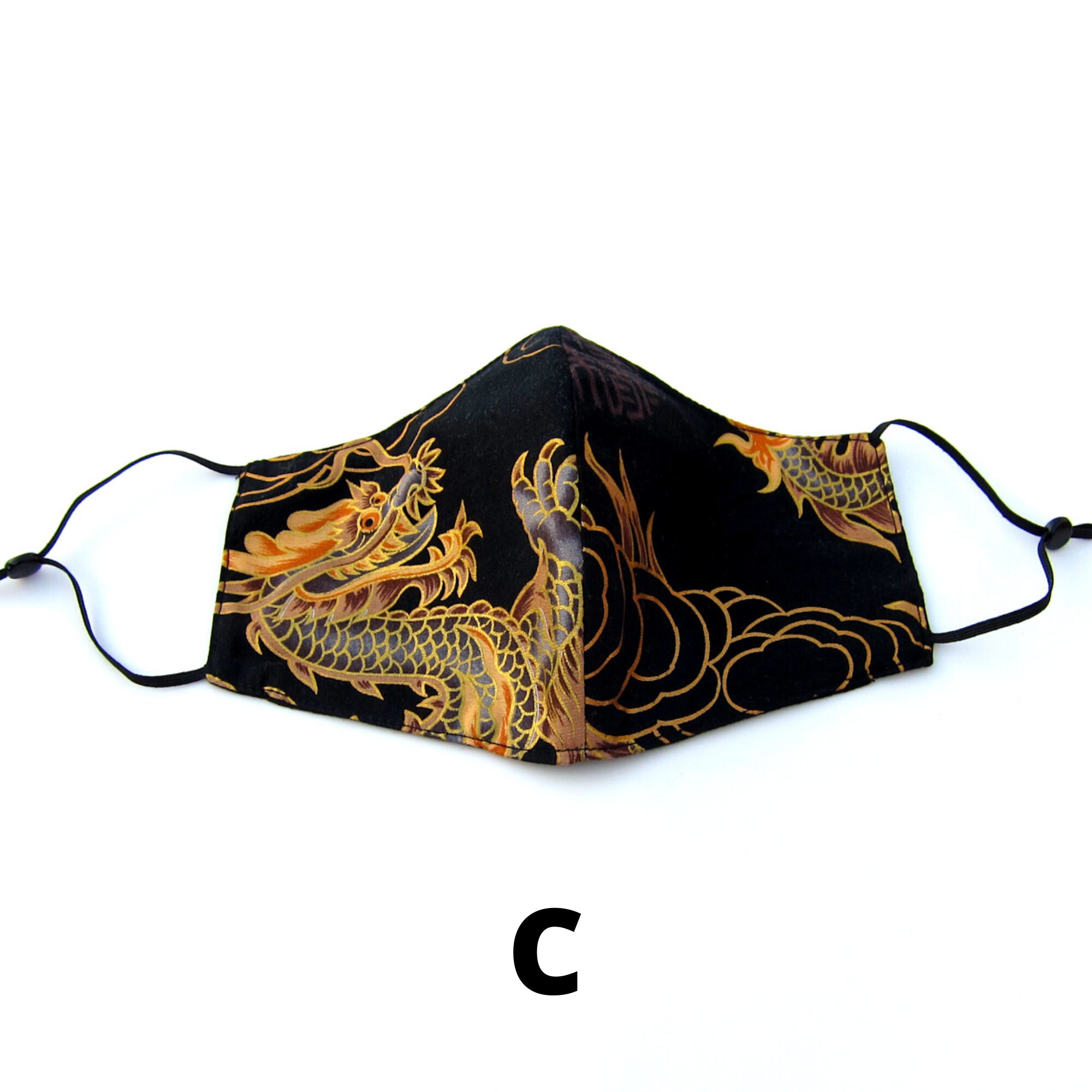 Dragon Face Masks, With Filter Pocket, Adjustable Ear Loops, and 3 ...